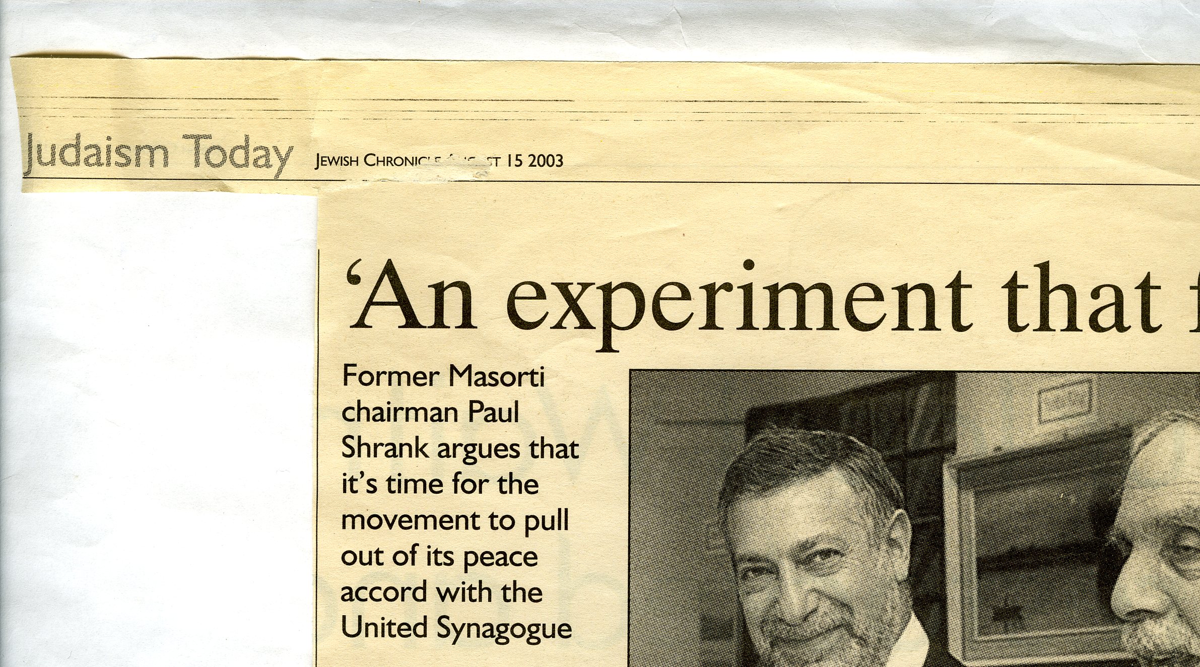 Rabbi Louis Jacobs Exhibition - Life